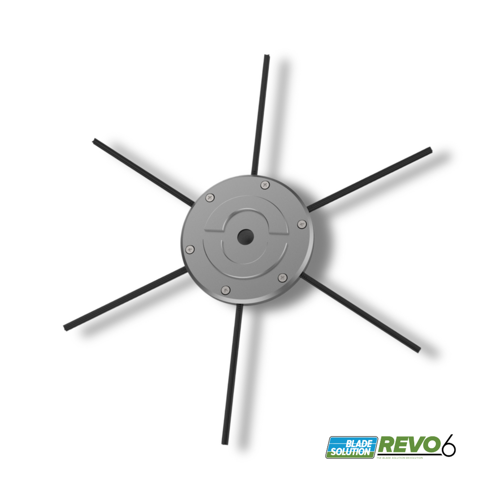 SafeMowing | REVO6 2.0 SAFE Mower Blade System by Blade Solution Corp
